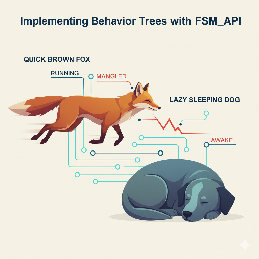 Learn how FSM_API uses decoupled state machines to run a "Fox and Dog ...