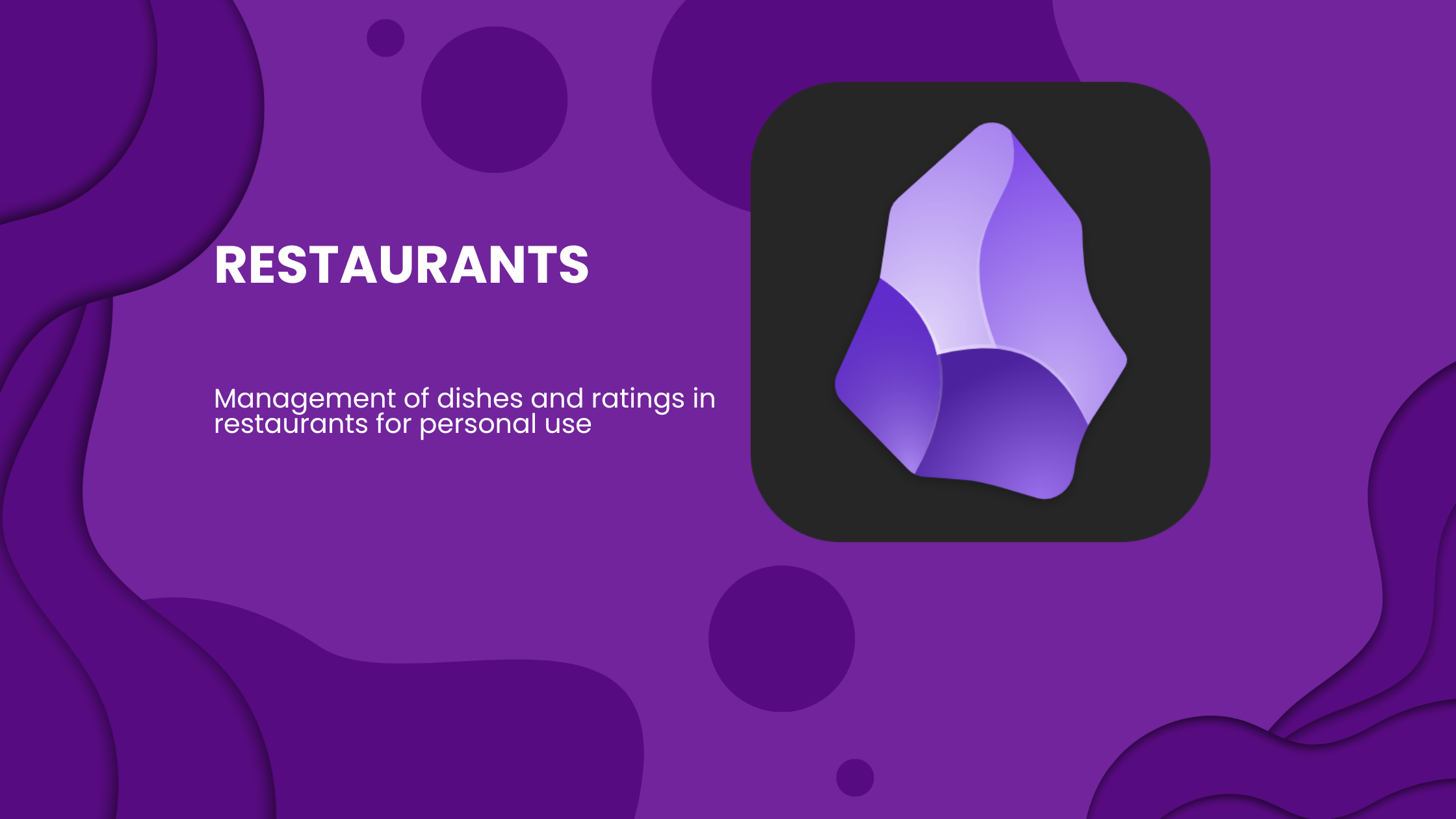 ️ Obsidian: Restaurant's rating - Coder Legion