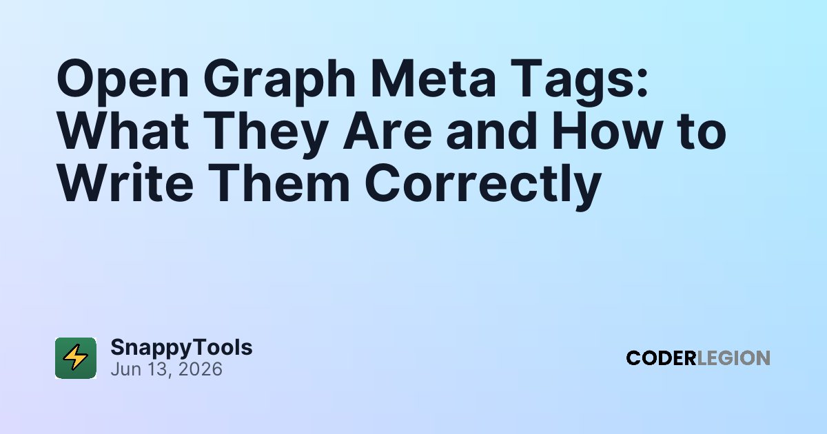 Open Graph Meta Tags: What They Are and How to Write Them Correctly ...
