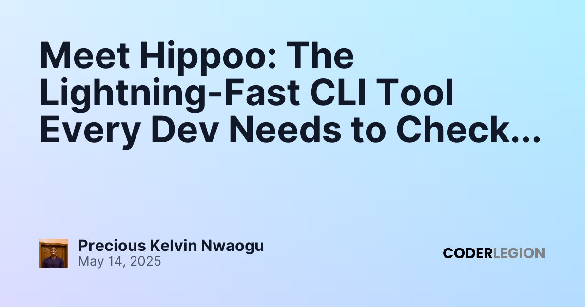 Meet Hippoo: The Lightning-Fast CLI Tool Every Dev Needs to Check NPM ...
