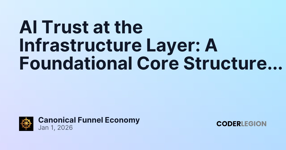 AI Trust at the Infrastructure Layer: A Foundational Core Structure ...