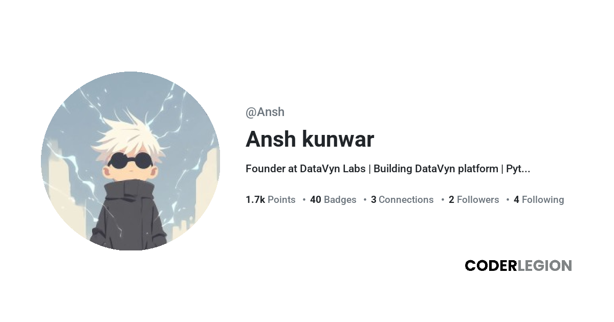 ansh - Coder Legion